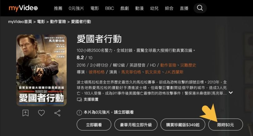 myVideo多部火紅「正版電影」完全免費0元電影線上看到飽 - 瘋先生