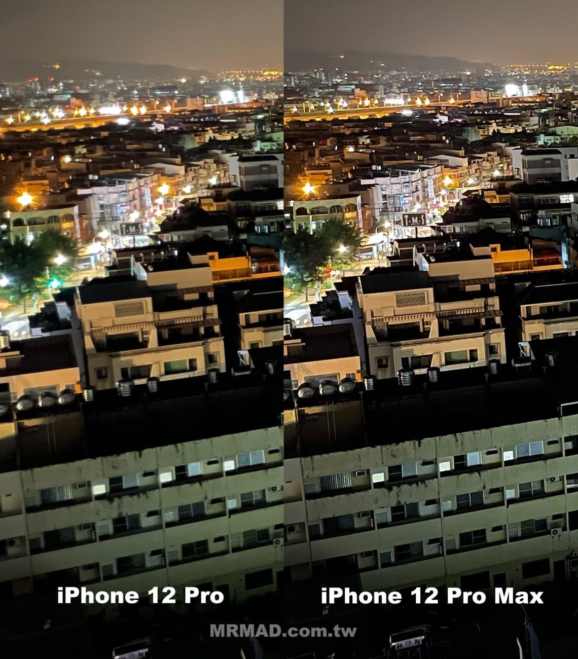 iPhone 12 Pro Max 夜拍相機實測，大感光元件差異有多大？ - 瘋先生