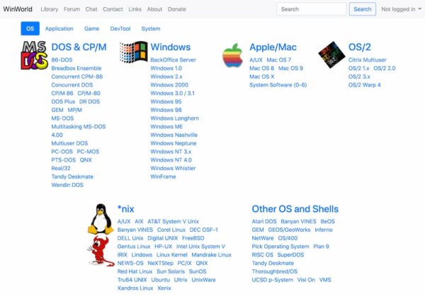 WinWorld 舊版Windows / DOS系統、軟體、懷舊遊戲免費下載 - 瘋先生