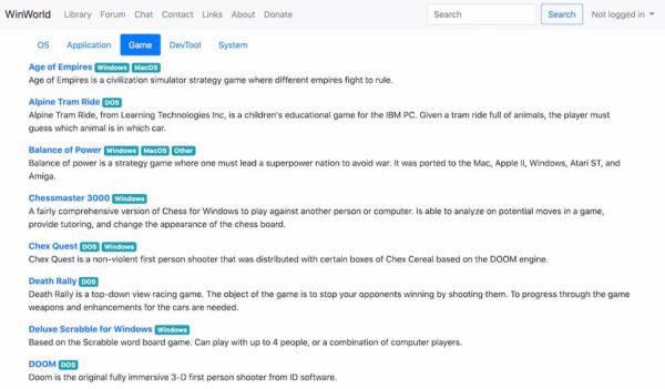 WinWorld 舊版Windows / DOS系統、軟體、懷舊遊戲免費下載 - 瘋先生