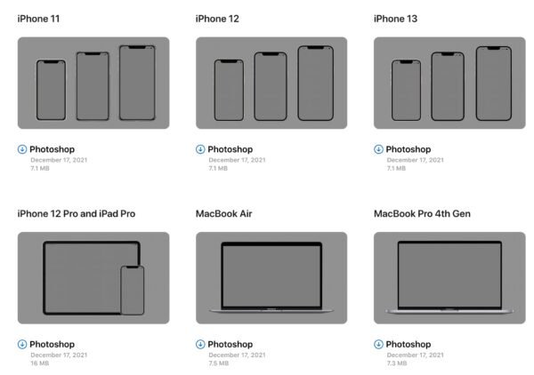 蘋果設計資源免費下載，提供各種設備模板素材、字體與外框資源 - 瘋先生