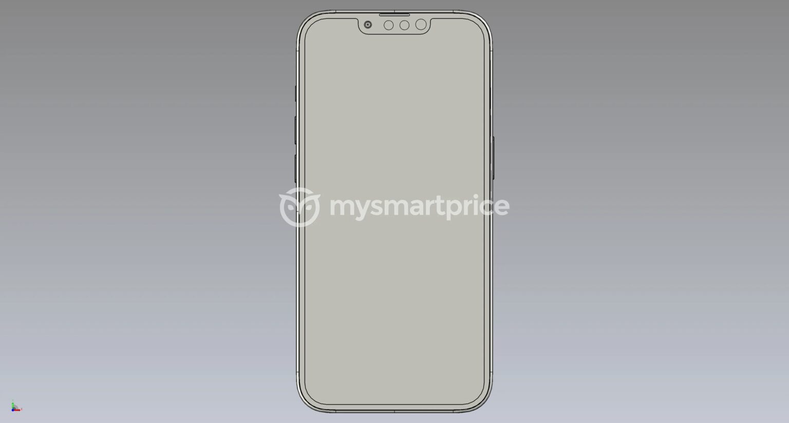 The iPhone 14 CAD model is exposed, and the design can't be seen to ...