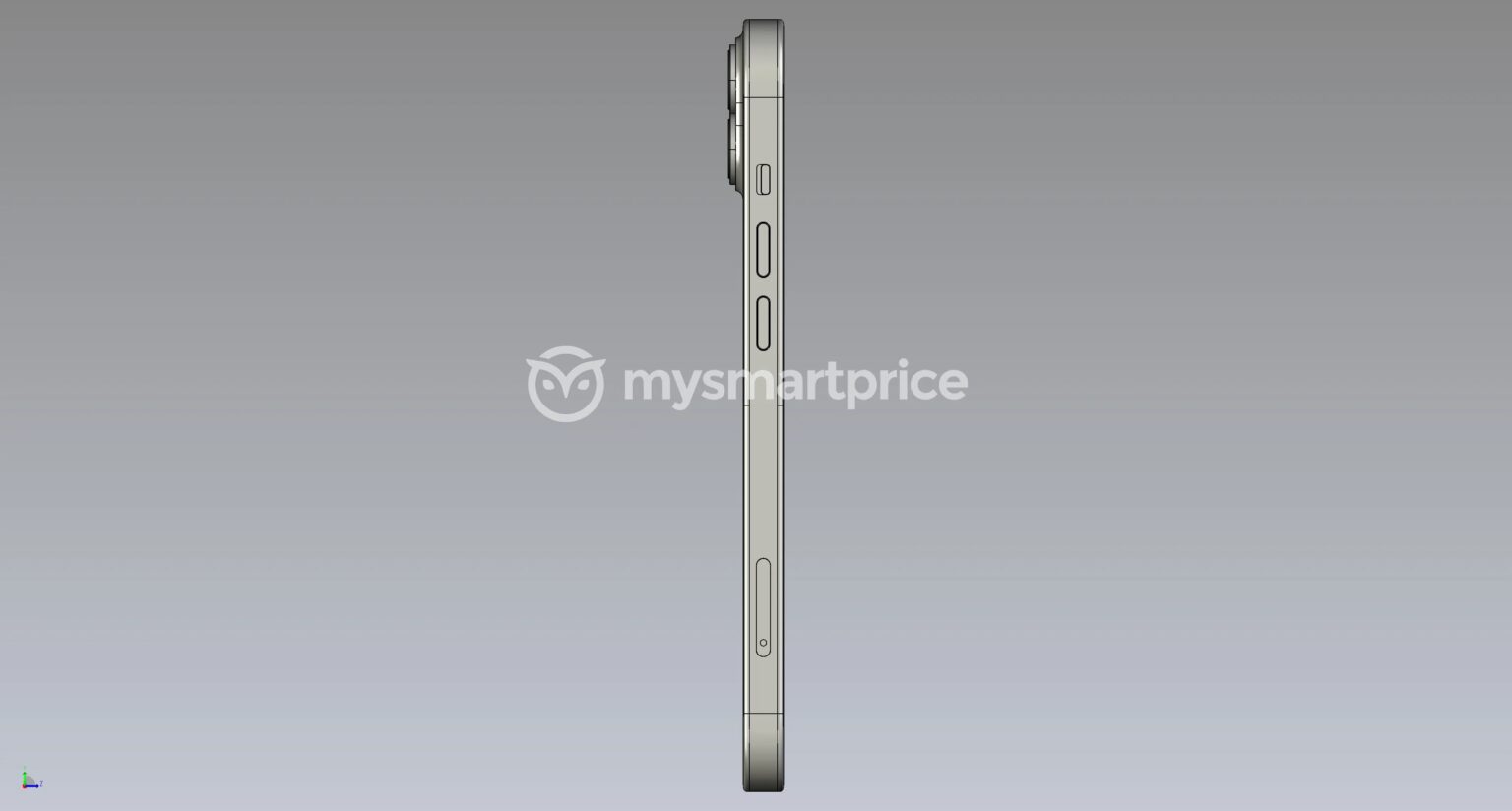 The iPhone 14 CAD model is exposed, and the design can't be seen to ...