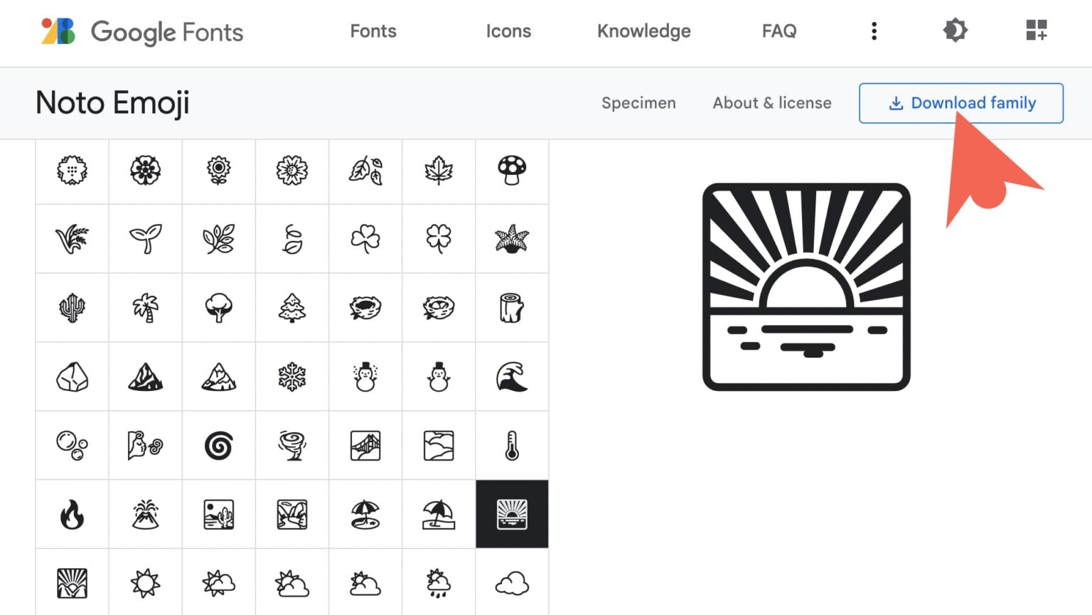 Google Noto Emoji 免費字體下載，超過3000種簡約表情符號 - 瘋先生