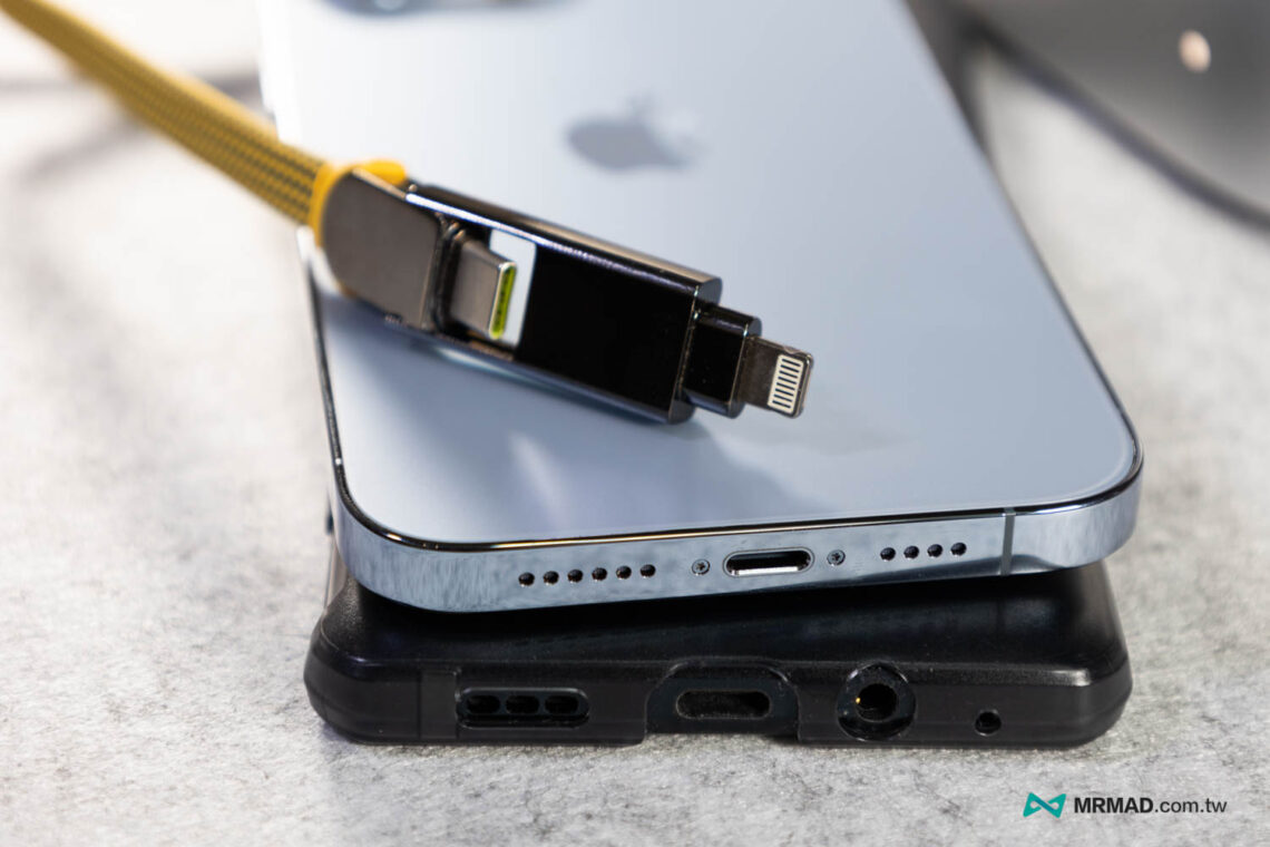 inCharge XL六合一快充傳輸線開箱評測 100W PD快充線配四種線頭一次搞定 - 瘋先生