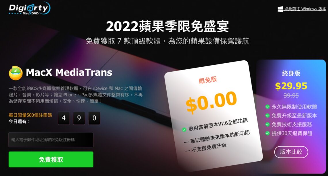 MacX MediaTrans 2022限時下殺2折，快閃優惠輕鬆同步iOS資料 - 瘋先生