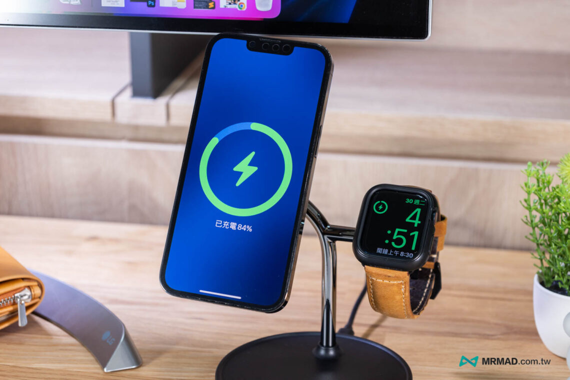 OMNIA M3+ 開箱評測：新一代MagSafe磁吸三合一快充支架 - 瘋先生