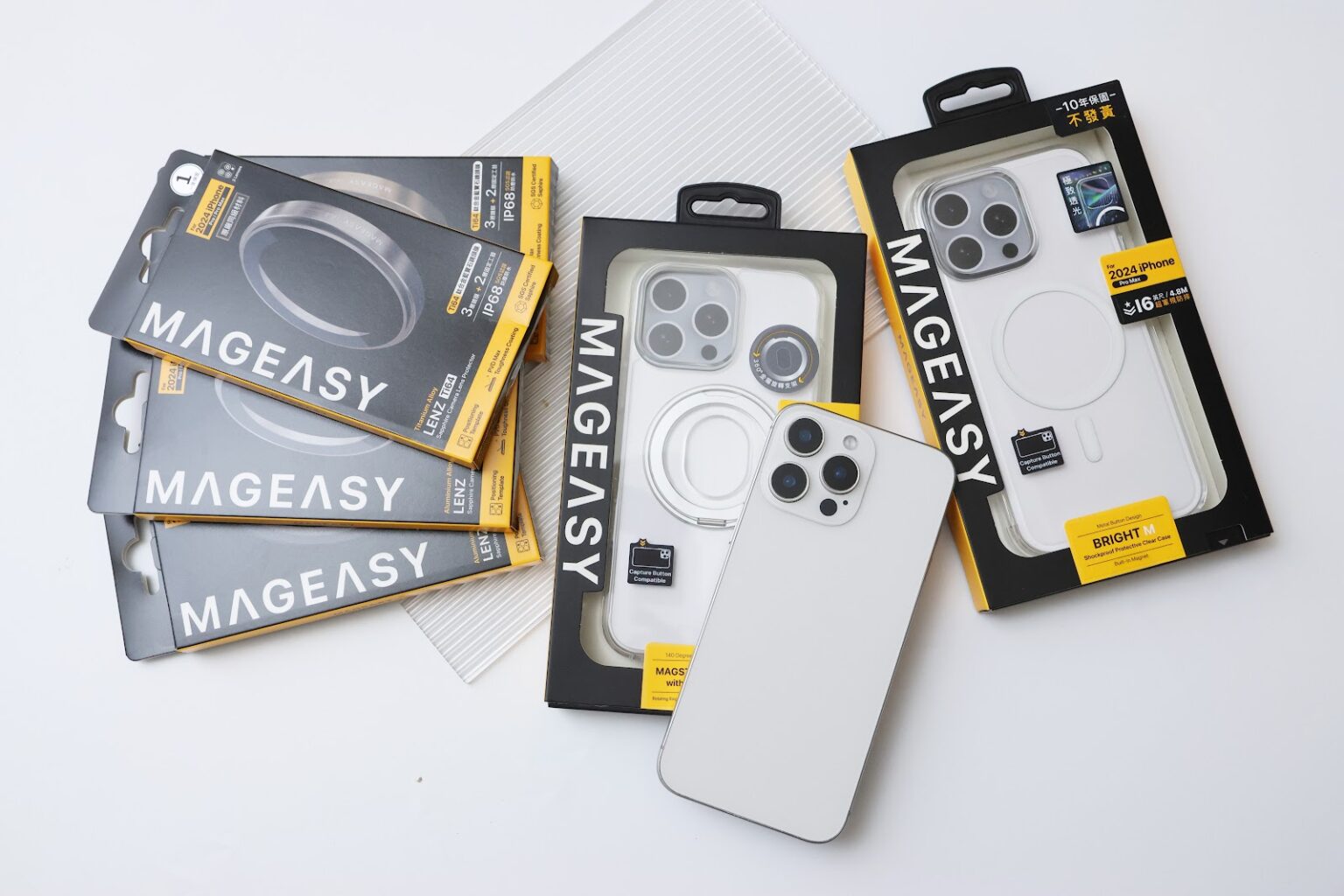 MAGEASY iPhone 16 開箱：軍規透明防摔支架與藍寶石鏡頭貼完美融合 - 瘋先生